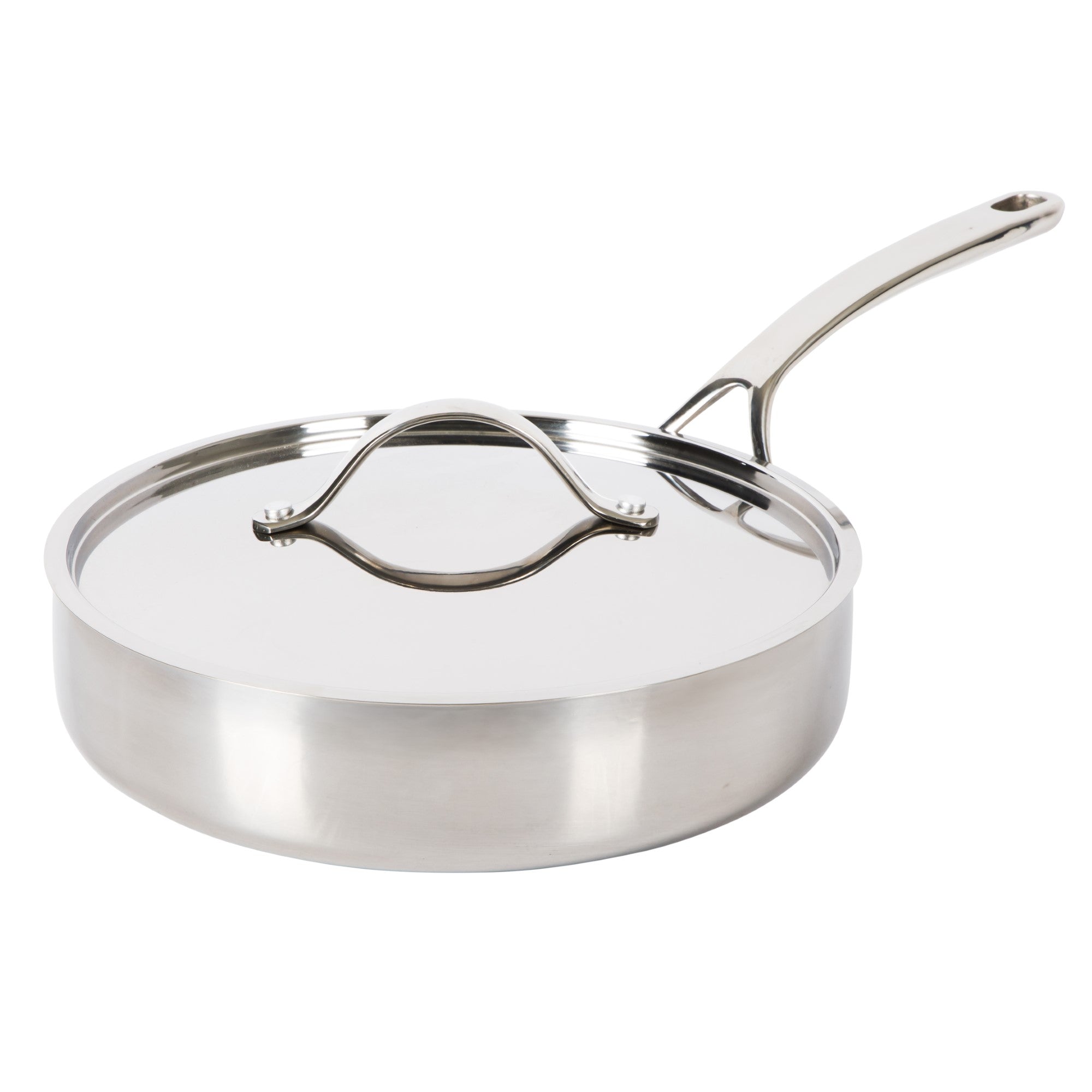 Bloomhouse 10 Inch Triply Stainless Steel Fry Pan W/ Lid W/ Non-Stick