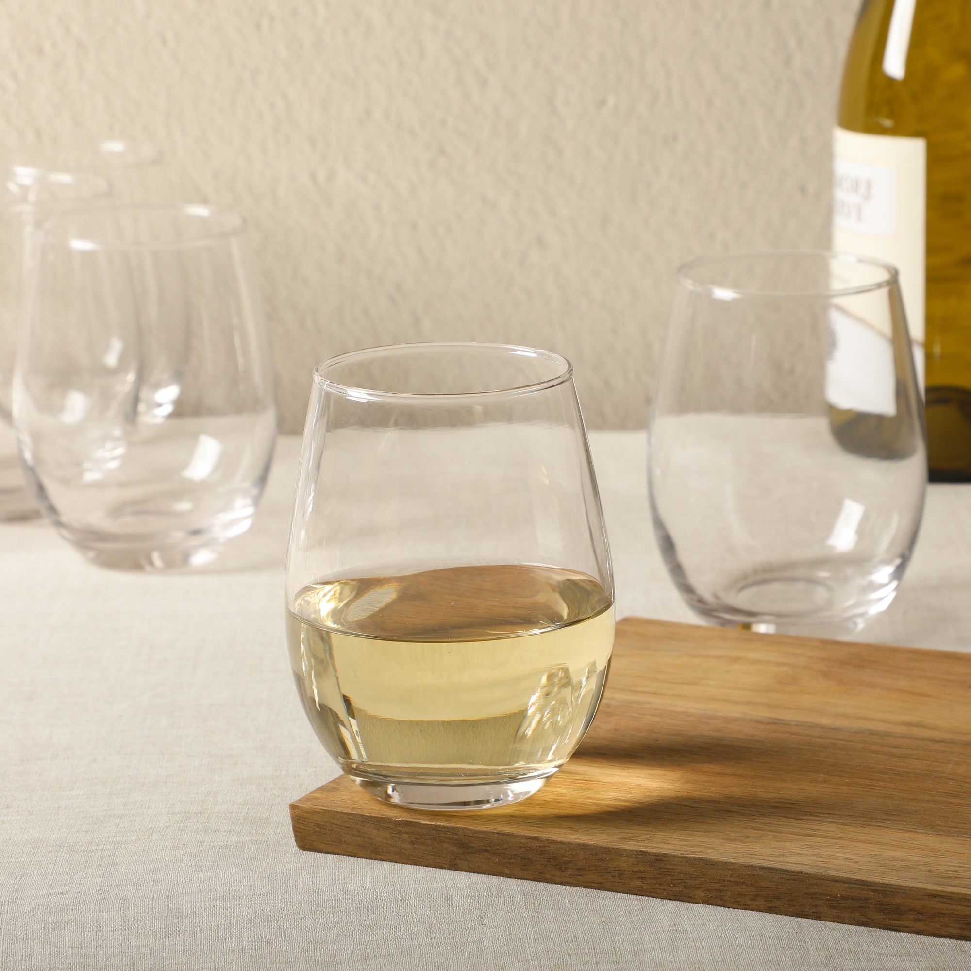 Gibson Home Bellini Glass 12 Piece All Purpose Stemless Red, White, Wa