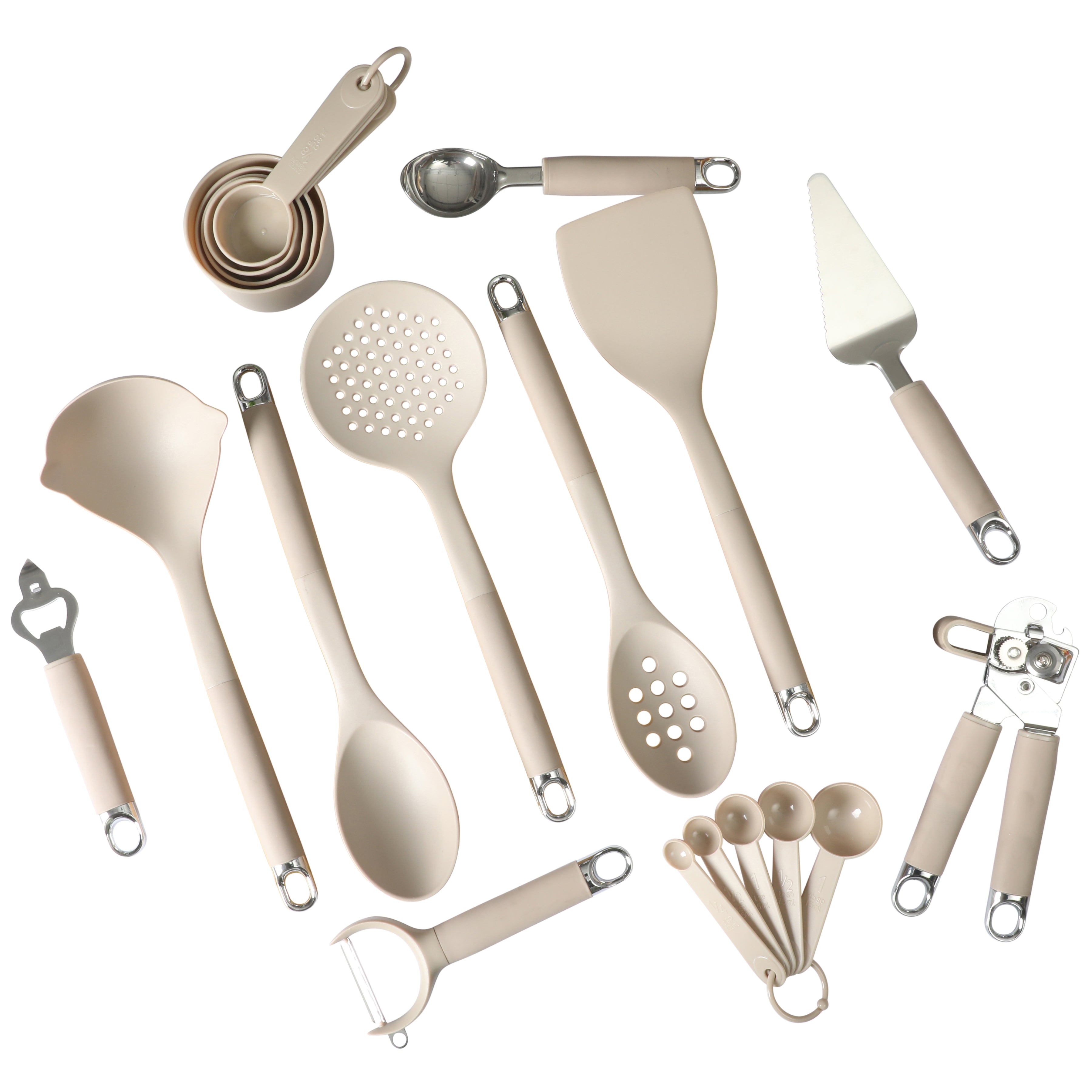 Gibson Home 20-Piece Kitchen Gadget & Tool Set – Nylon Cooking Utensil