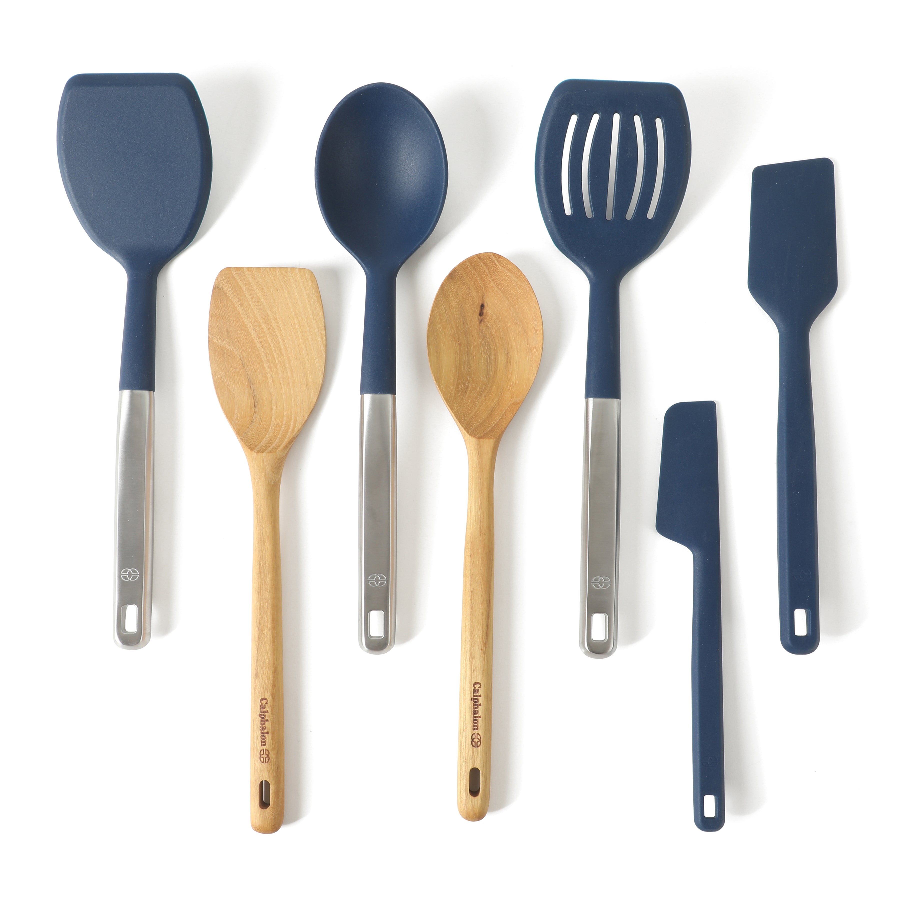 Calphalon Prime 7 Piece Sillicone and Teak Wood Kitchen Tool & Gadget