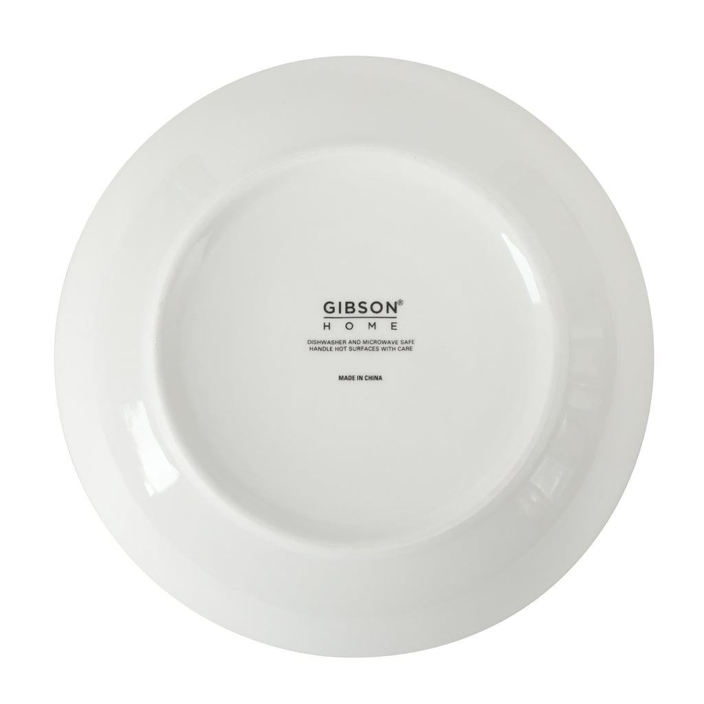 Gibson Home Heritage Sky 4-Piece Pasta Bowl Set, 8 Inch Round Stonewar