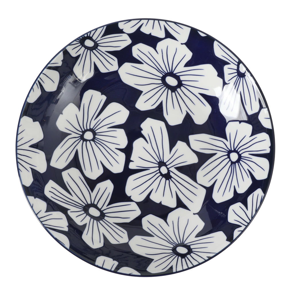 Gibson Home Heritage Sky 4-Piece Pasta Bowl Set, 8 Inch Round Stonewar