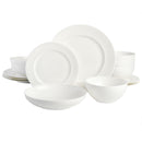 Gibson Elite Embossed Bone China 16-Piece Double Bowl Dinnerware Set